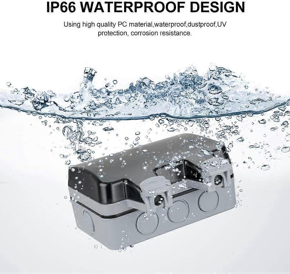 IP66 waterproof outdoor socket, wall socket surface-mounted garden ...