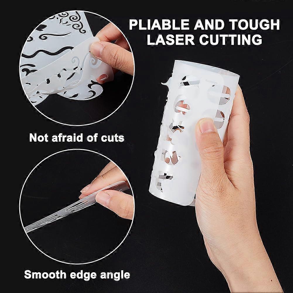 24 Styles 4"x7" Plastic Journal Planner Templates Journaling Letter ...