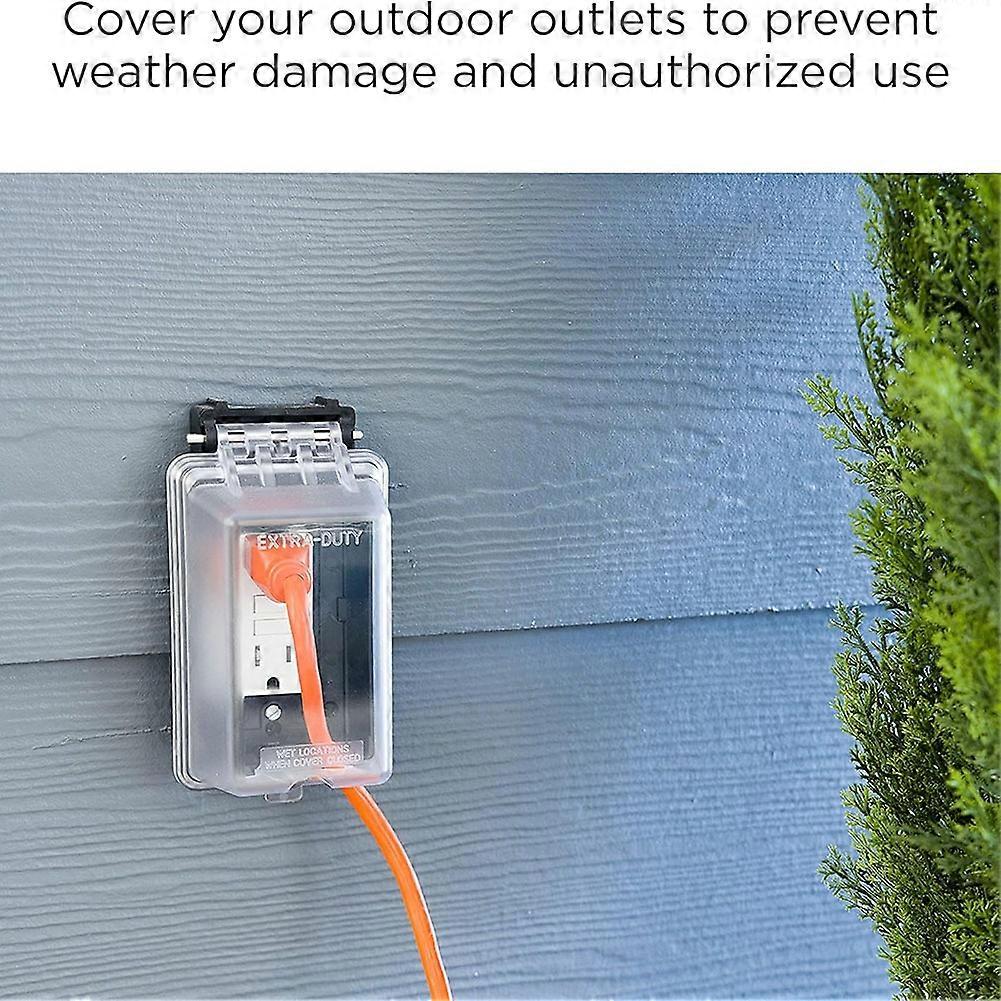 Outdoor Outlet Cover, Single Gang Outdoor Outlet Cover Weatherproof ...