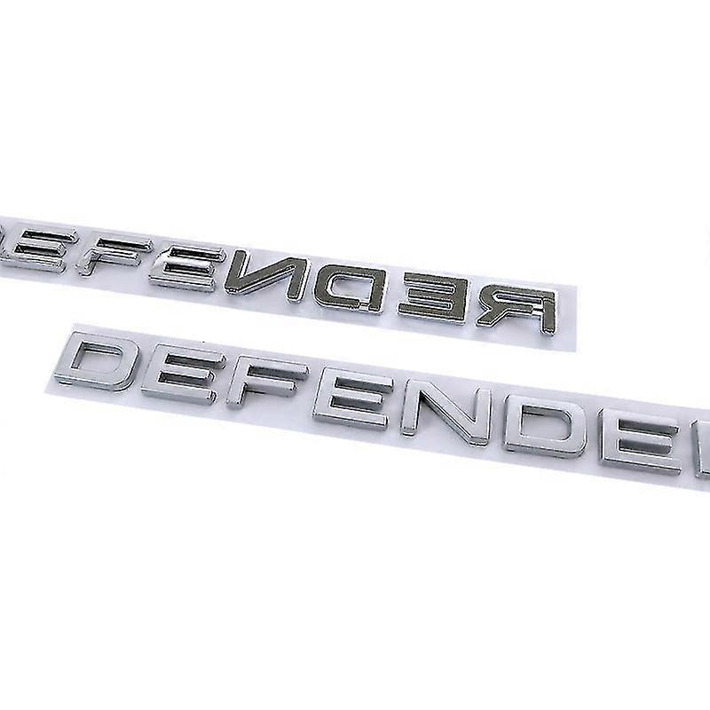 3d Abs Defender Emblem Letters Car Front Hood Rear Trunk Badge Sticker ...