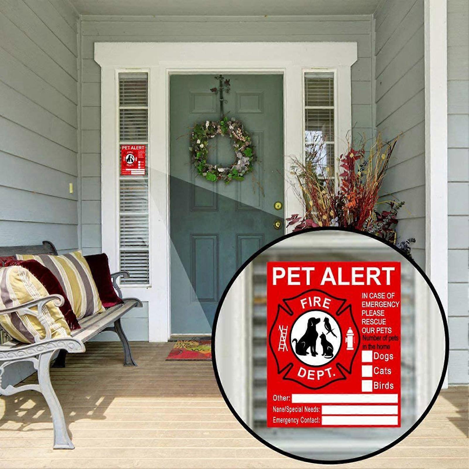 10Sheets Pet Alert Safety Rescue Sticker Protect Your Pets Adhesive ...