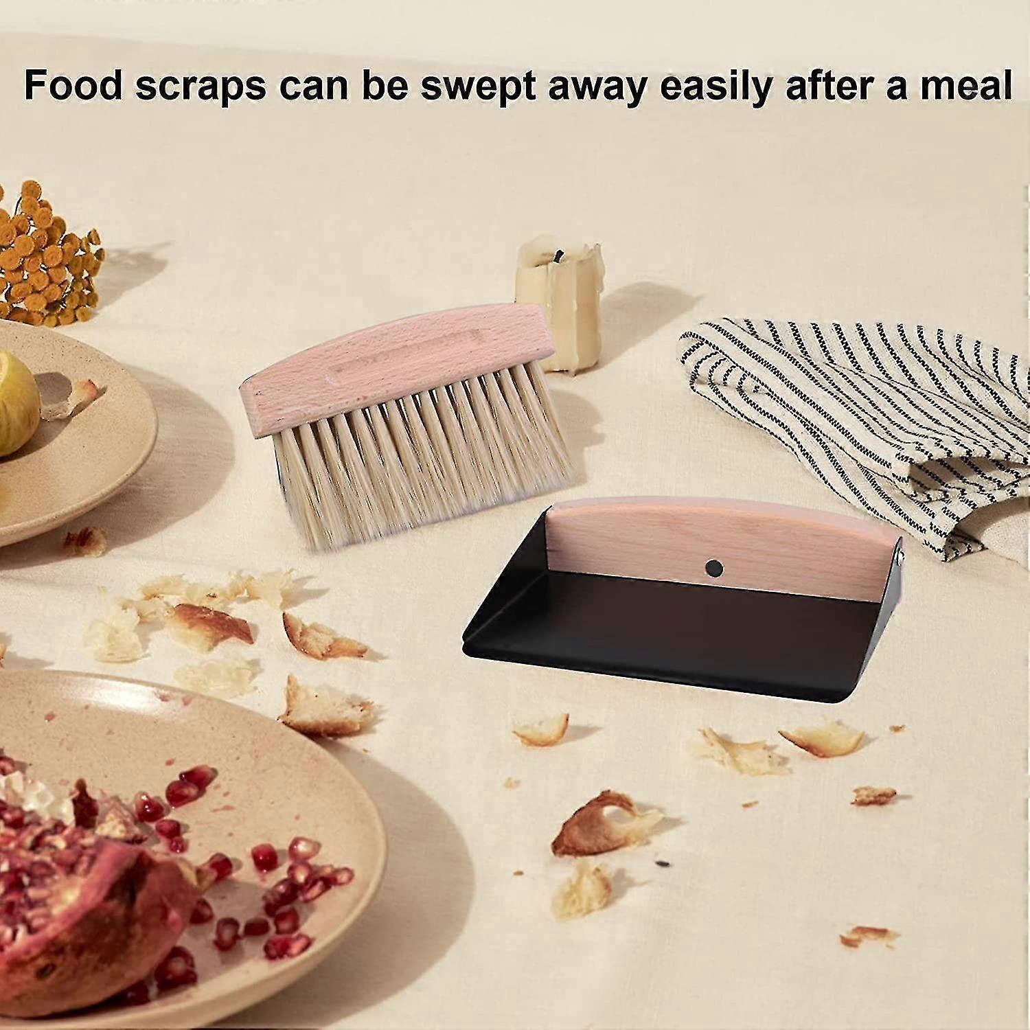 Table Broom Brush Dustpan Set: Dustpan And Hand Brush Wooden Hand Brush ...