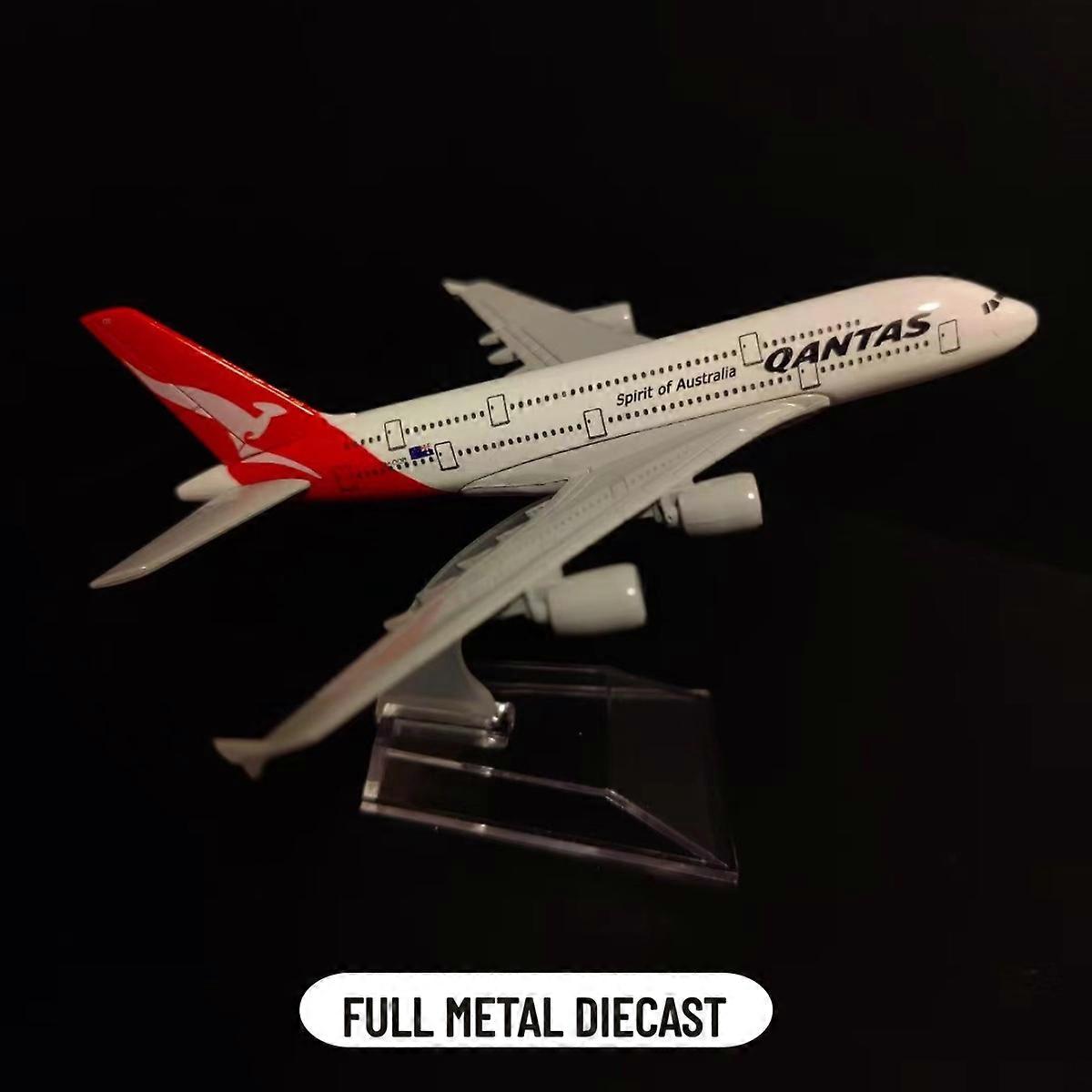 Scale 1:400 Metal Aircraft Model, Qantas A380 Airplane Diecast Plane ...