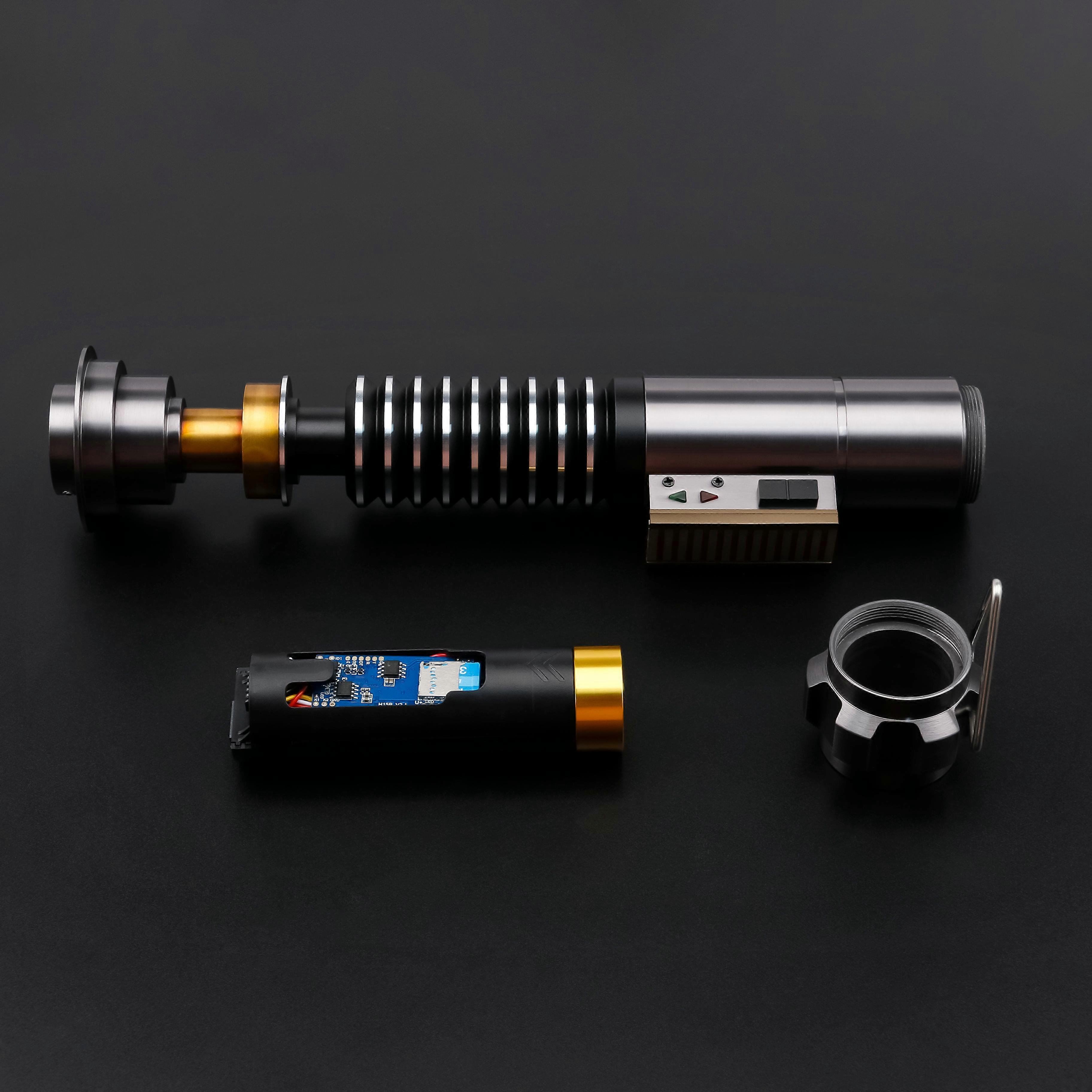 Luke Rotj Lightsaber Neo Pixel Proffie Smooth Swing Metal Handle ...