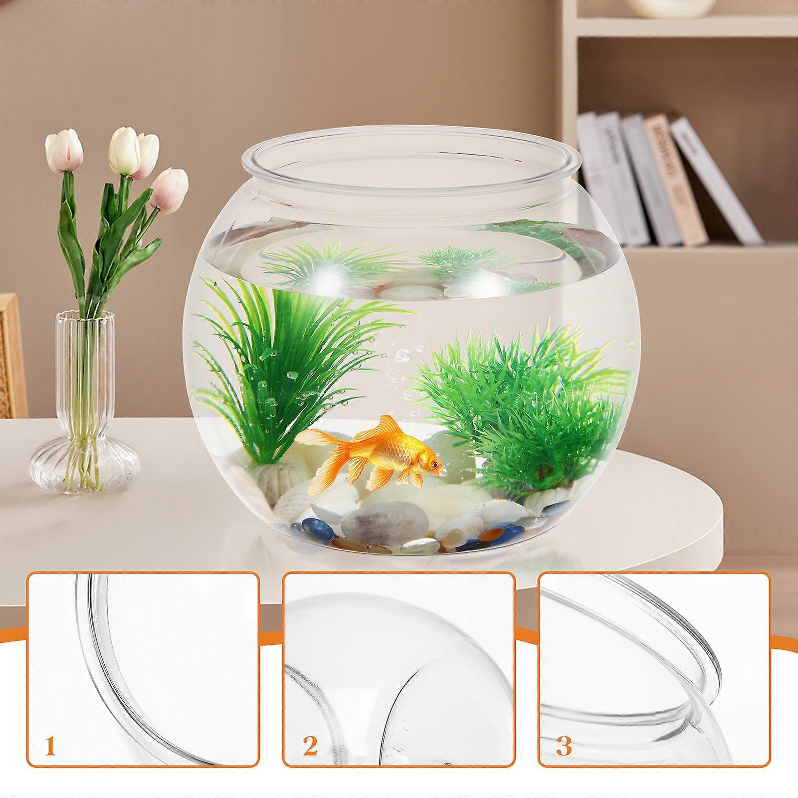 Clear Fish Tank Multi-function Goldfish Tank Transparent Betta Tank ...
