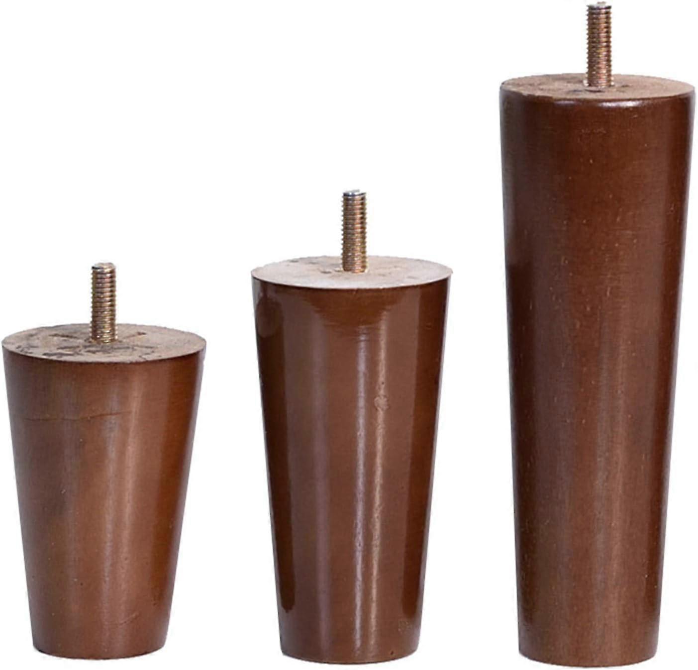 Wooden Furniture Legs4 Pack Solid Wood Furniture Legs Spindle M10 ...