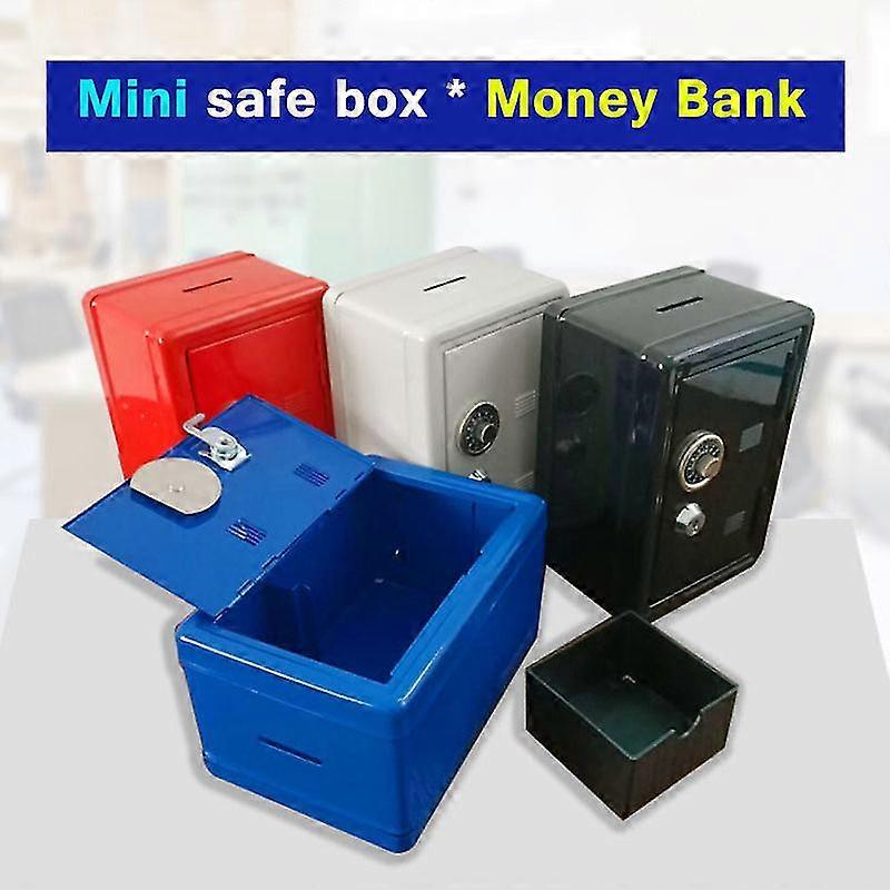 mini Metal Safes Key Lock Children Money Bank Safe Box | Fruugo UK