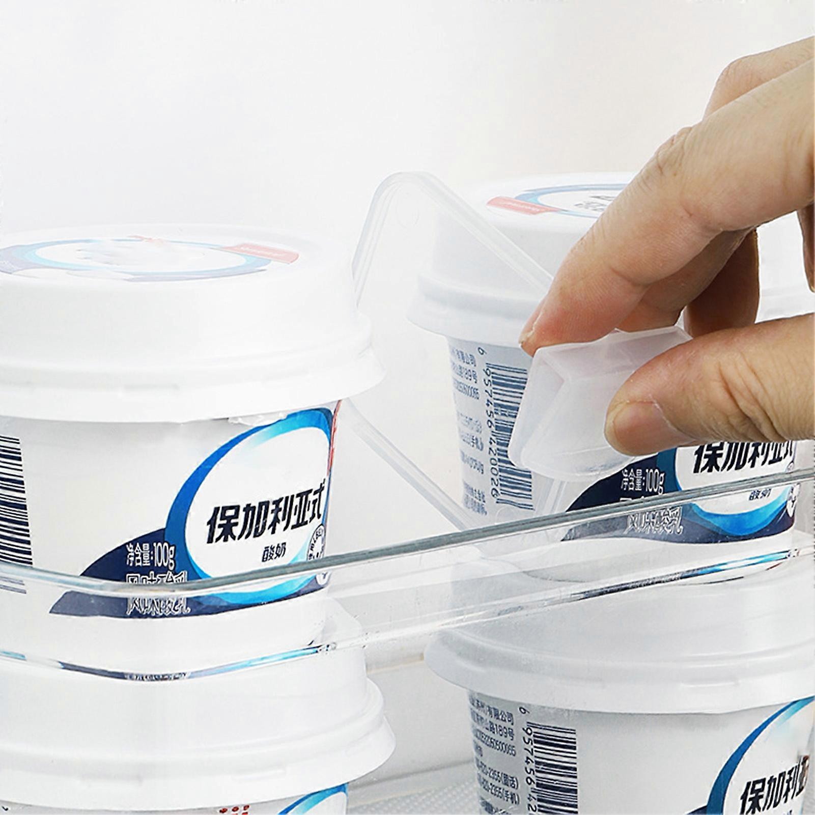 4Pcs Refrigerator Storage Rack Kitchen Snap-on Shelf Sorting Partition ...