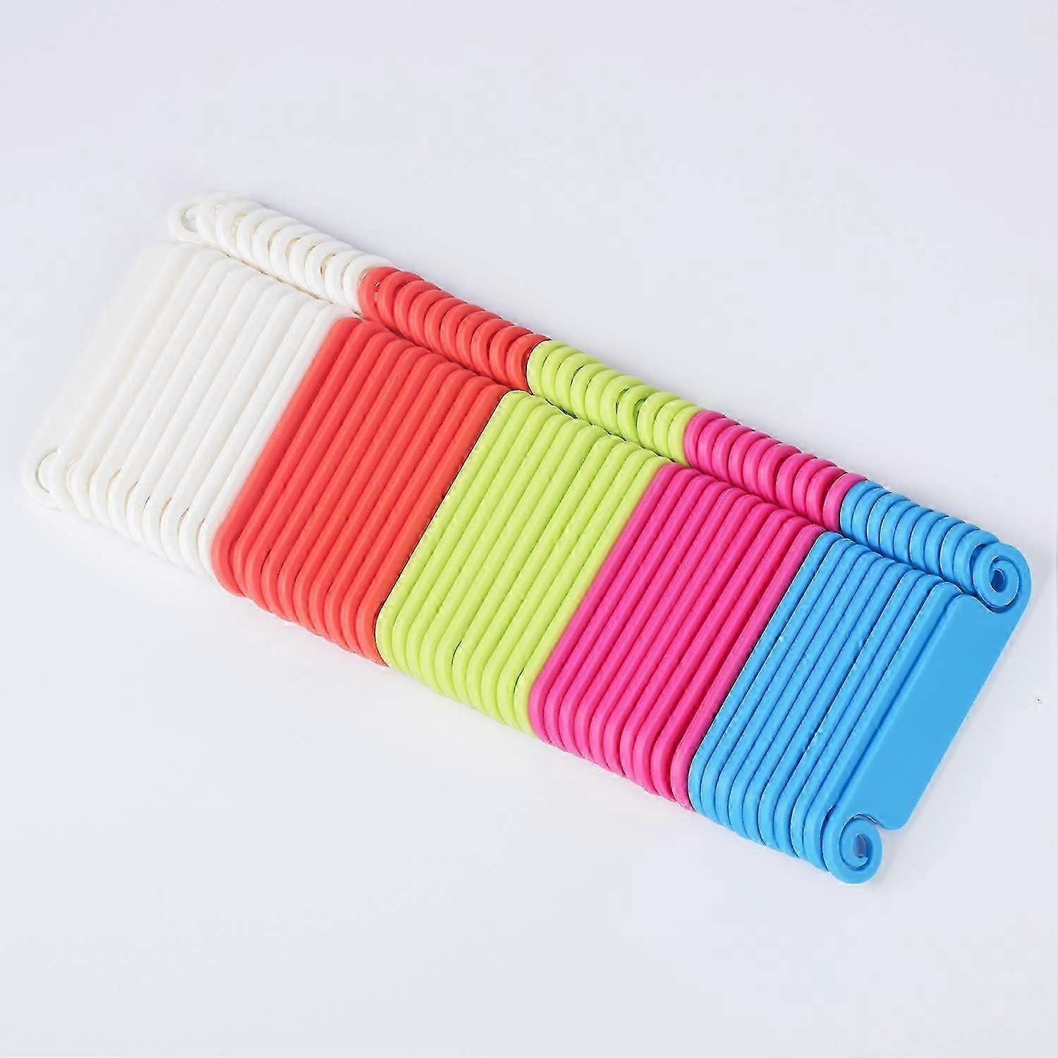 100 Pieces Cable Tags Cable Management Labels Multicolor Cable Labels ...