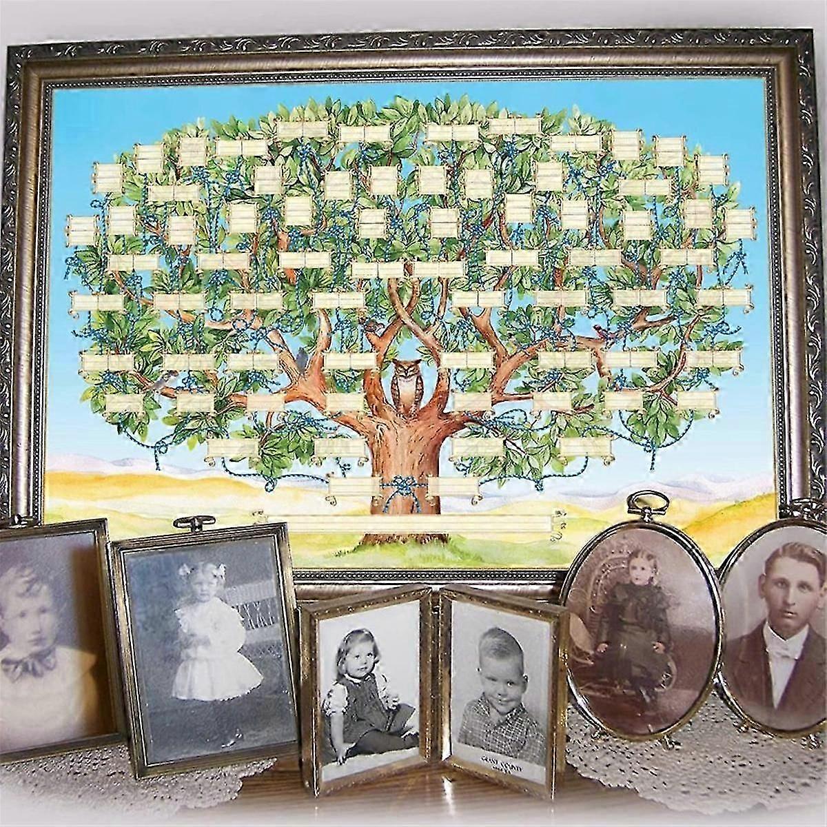 Family Tree Chart to Fill in - Blank Ancestry Chart 6-Generation ...