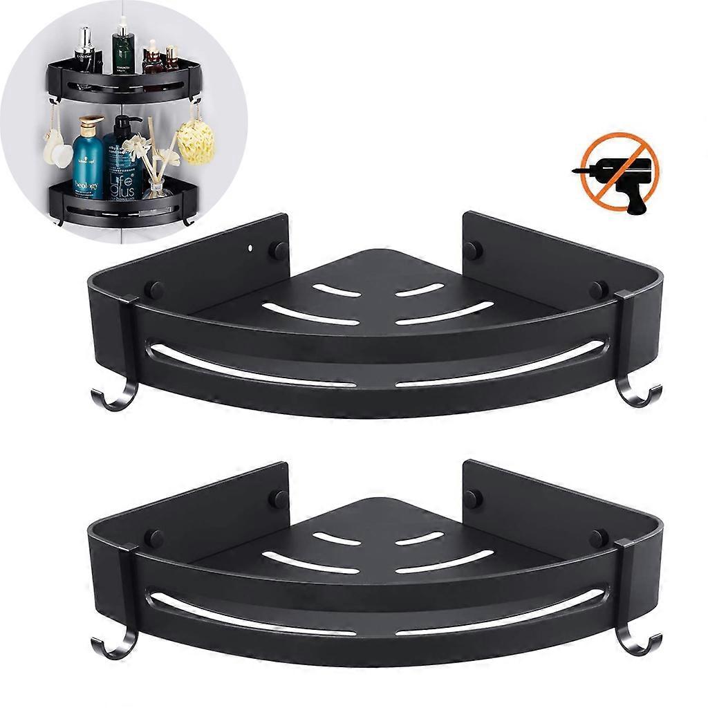 Corner Shower Shelf Without Drilling, Self-Adhesive Bathroom Aluminum ...