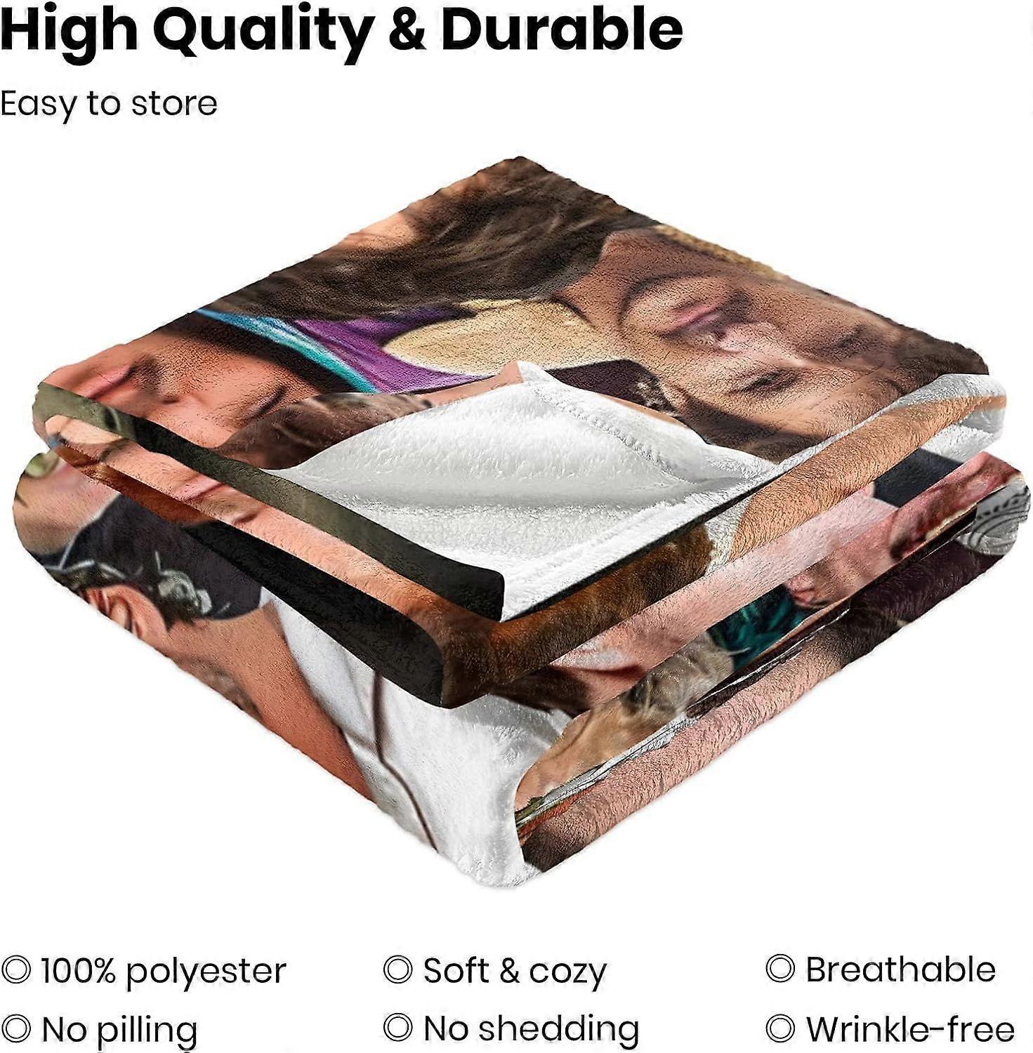 Forbidden City Pedro Pascal Photo Collage Flannel Blanket Soft Warm ...