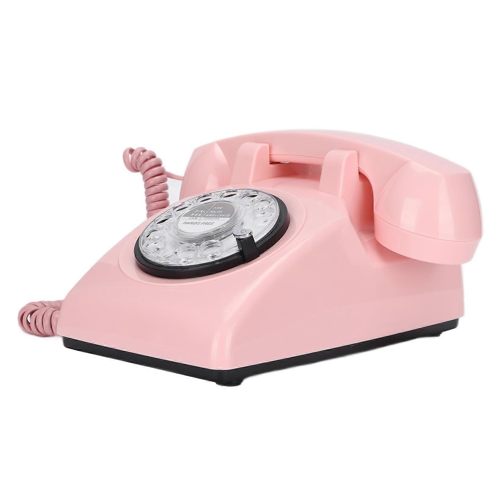 Retro Rotary Landline 60s Old Fashioned Classic Rotary Dial Wired Fixed ...