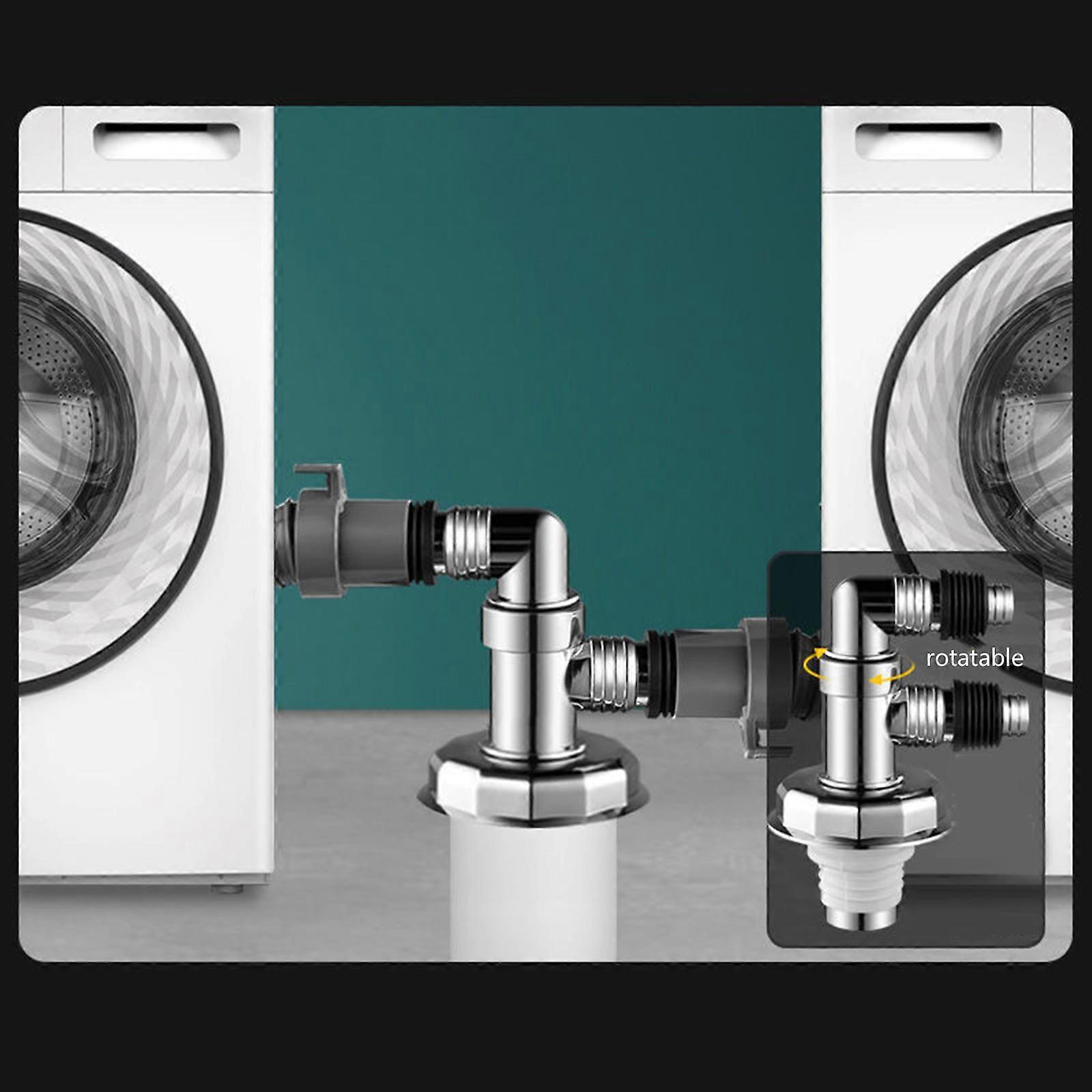 Drain Hose Connector ABS Washing Machine Drain Connector Secure ...