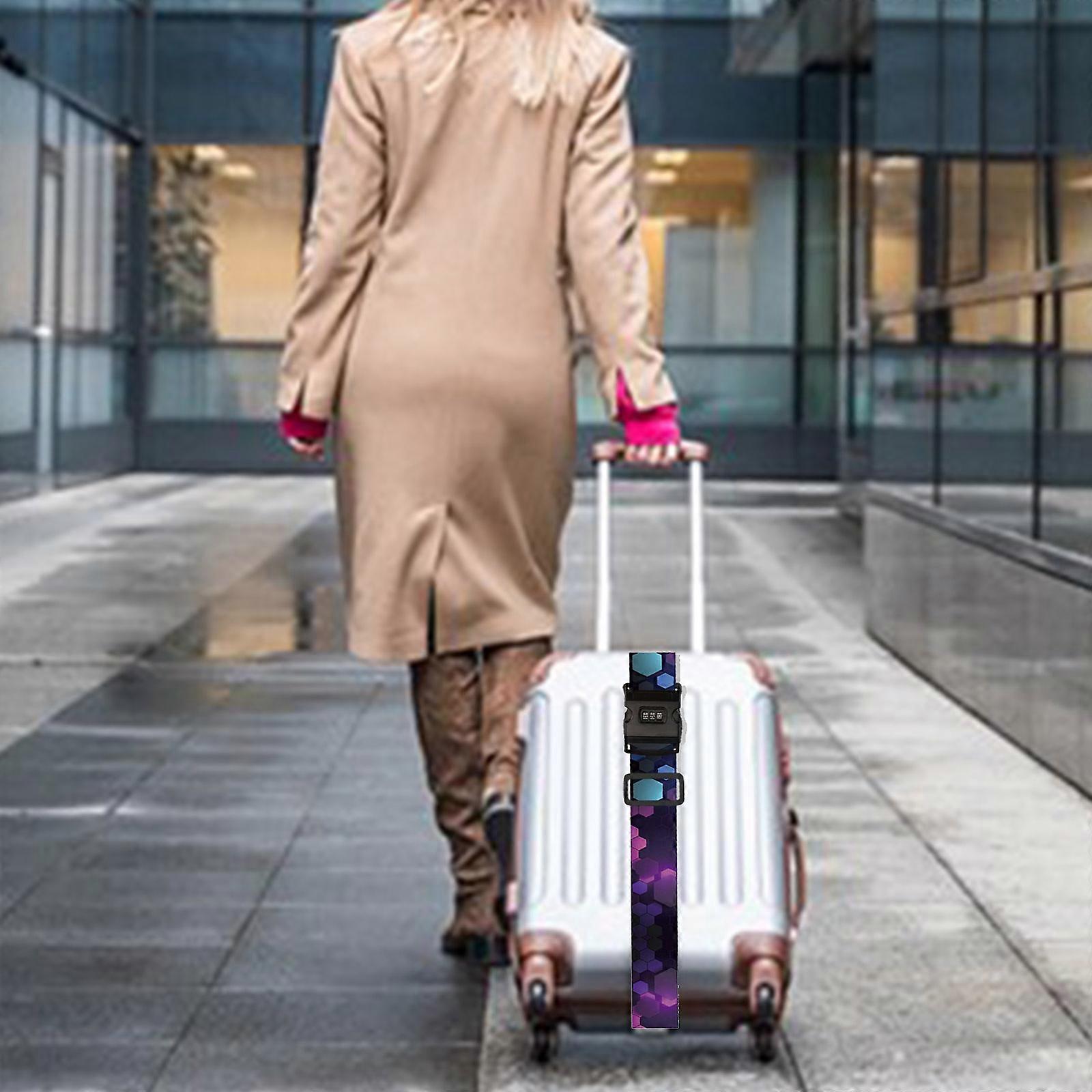 Durable Packing Belt Adjustable Suitcase Straps with Password Lock ...