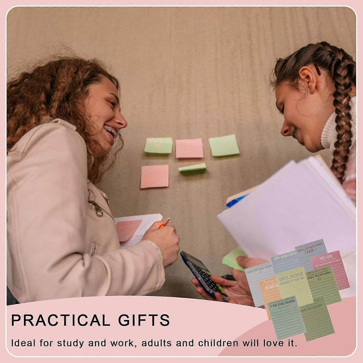 Colorful Sticky Notes Set, Rectangular 10x7.6 cm, Decorative Sticky ...