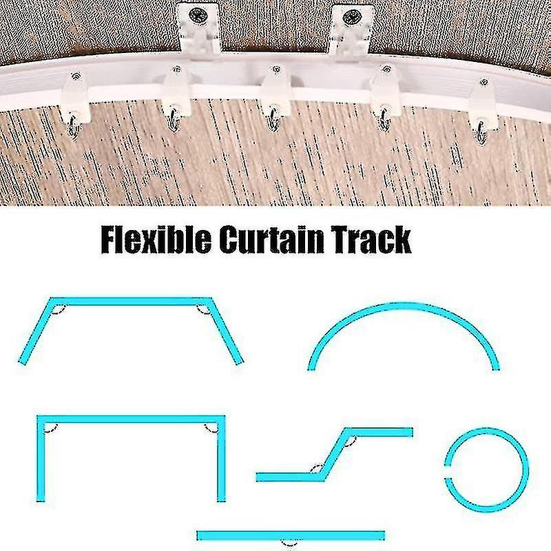 1-5 Meters Bendable Ceiling Curved Curtain Track Flexible Ceiling ...