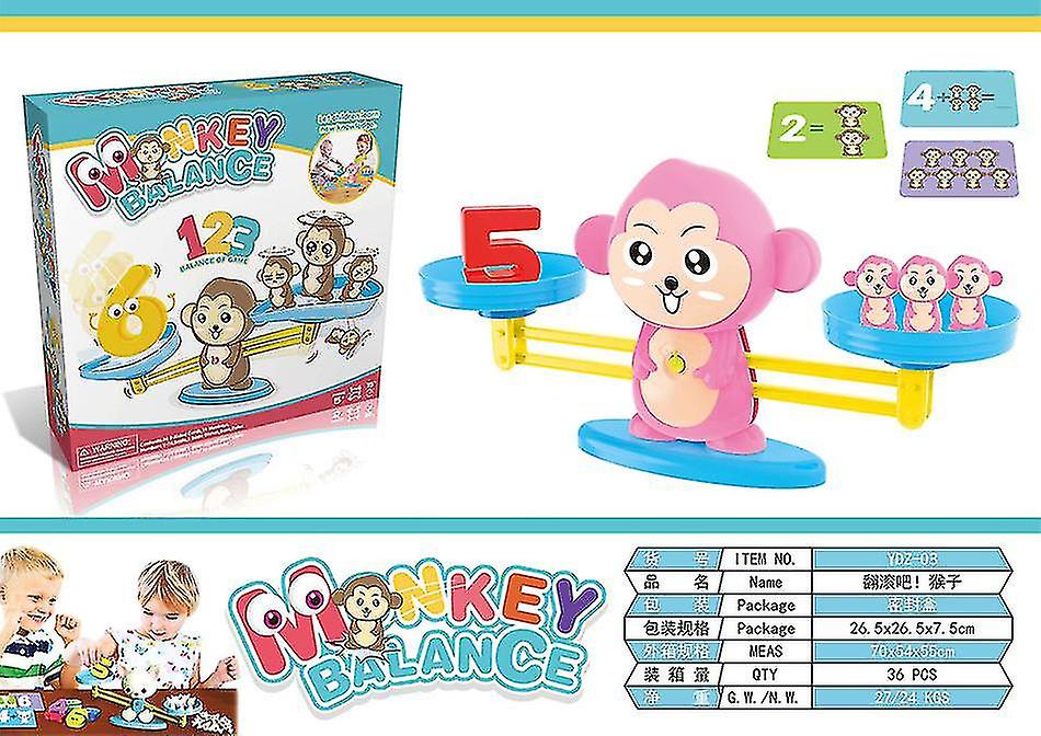 Play Brainy Balancing Monkey Game Fun Educational Monkey Scale Math Toy ...