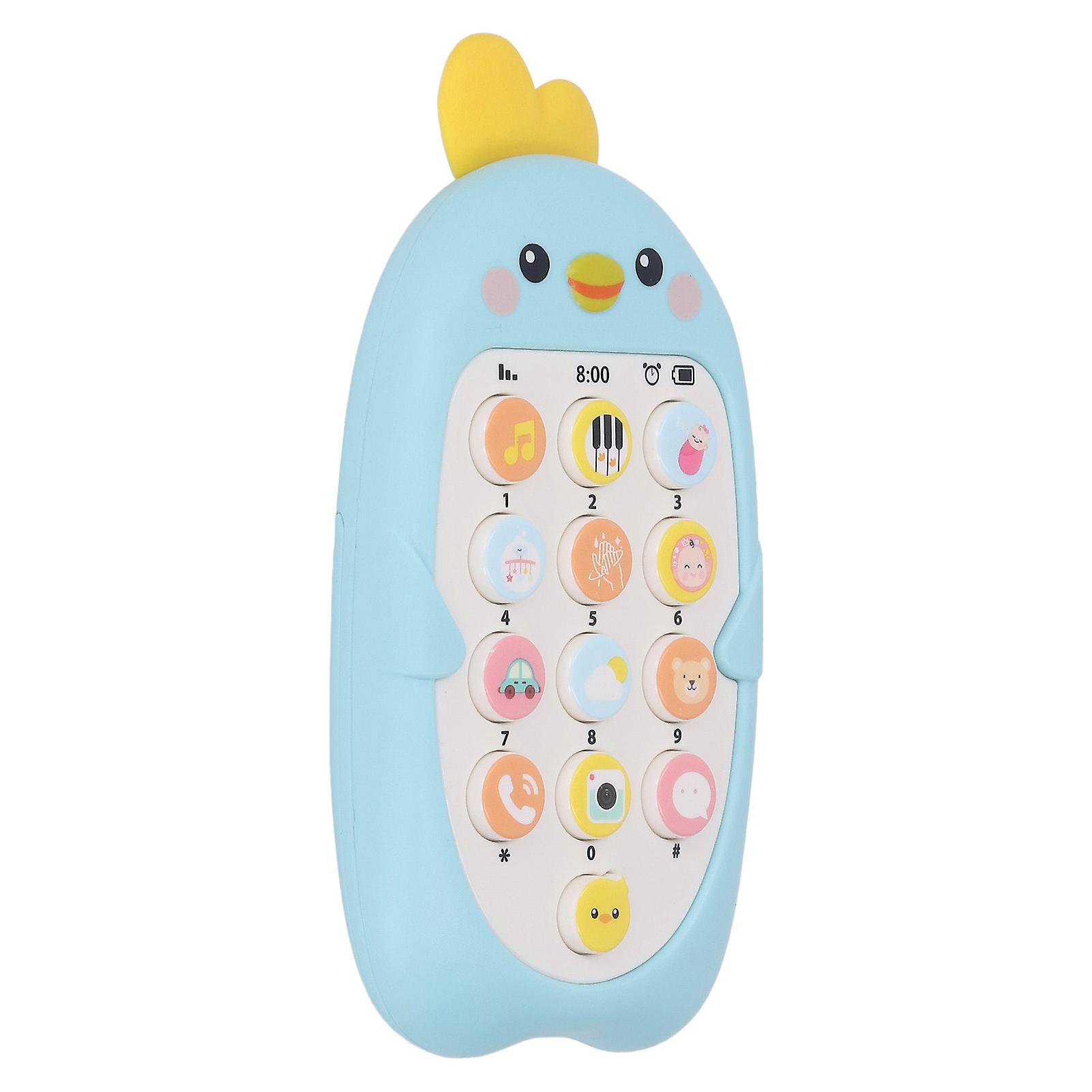 Toy Phone Cartoon Design Early Education Multifunctional Music Phone ...