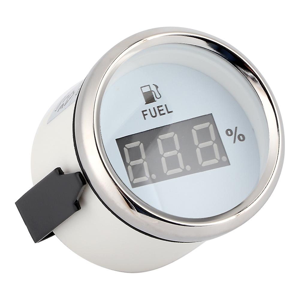 2in 190ohm Fuel Gauge Digital Oil Level Meter Percentage for 12V/24V ...
