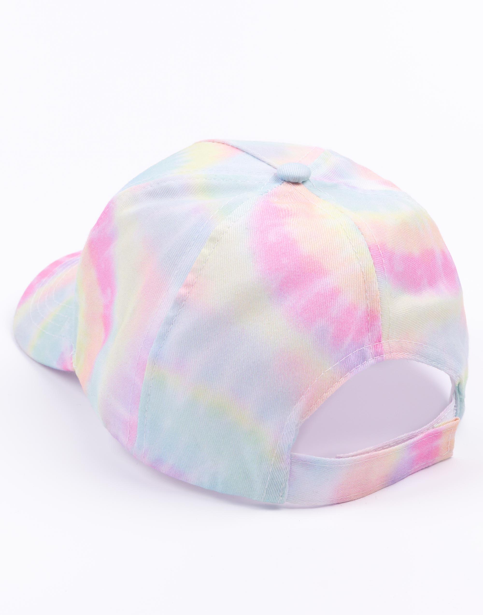 Barbie Girls Adjustable Curved Peak Cap Multicoloured Tie Dye Logo ...