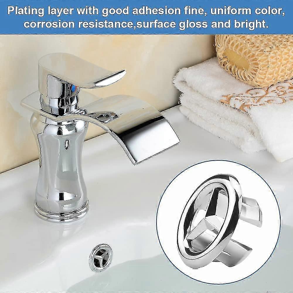 8 Pcs Sink Overflow Ring Sink Hole Cap Vanity Basin Overflow Covers ...