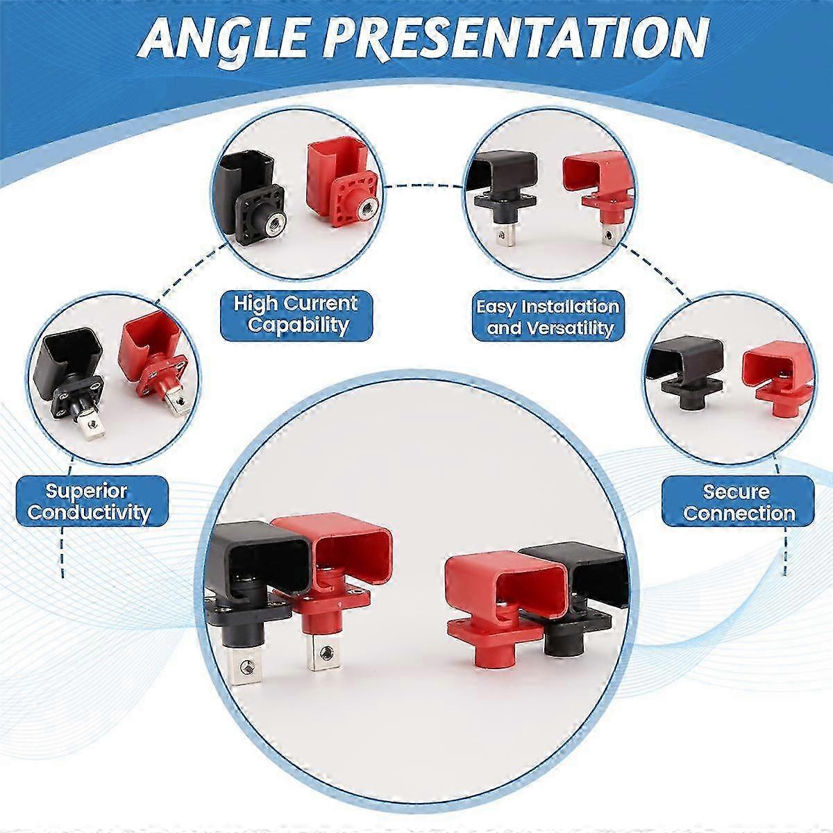 200A AllCopper Lithium Battery Terminal Block High Current Energy ...
