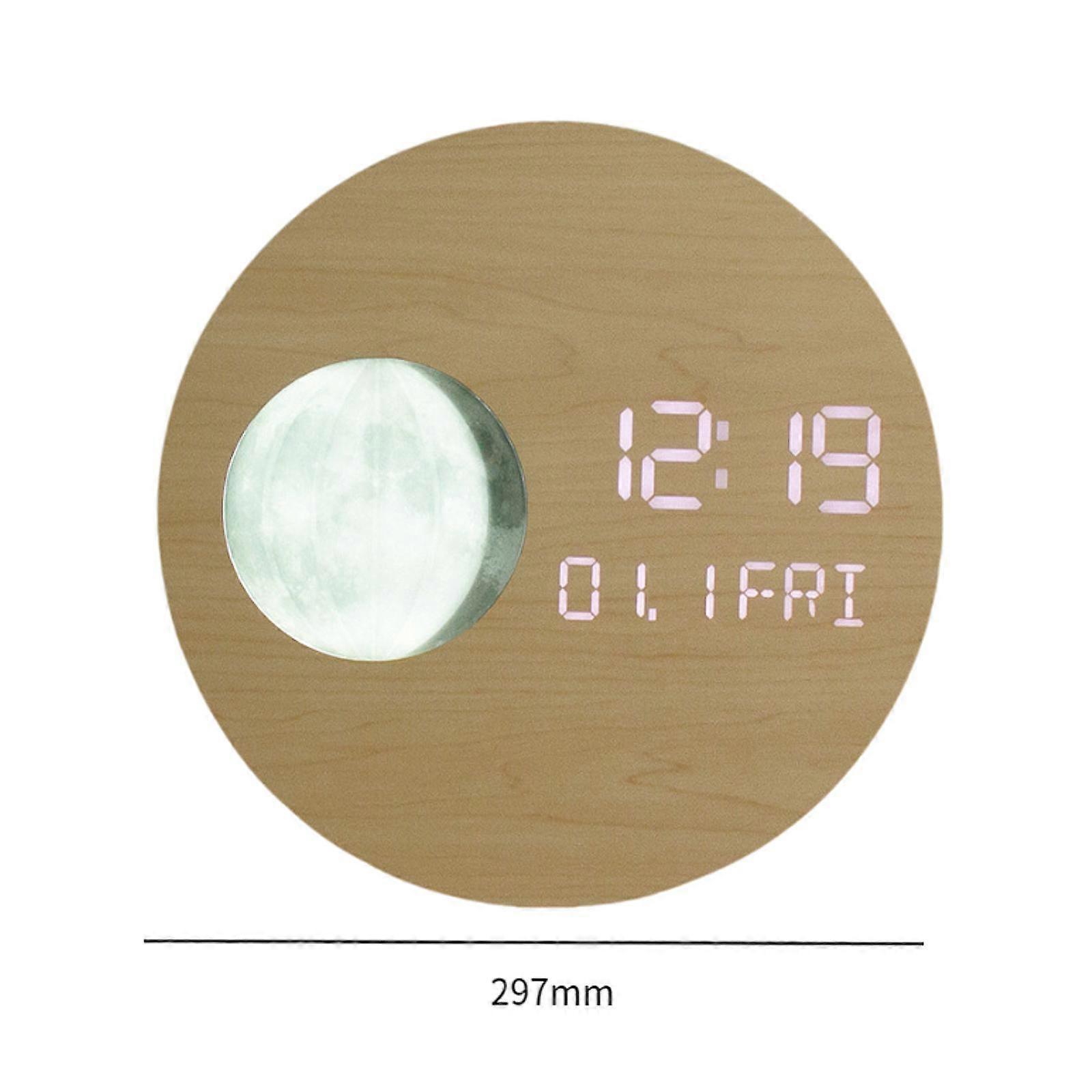 Lunar Phase Wall Clock Hotel Kitchen Home Calendar Dining Room Hanging ...