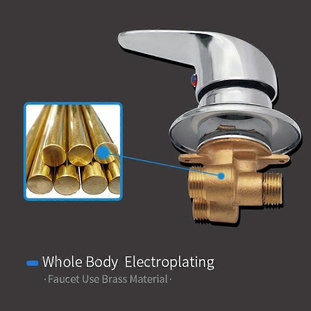 Shower Cabin Mixer Tap Brass Shower Faucet Outlet Diverter Chrome ...