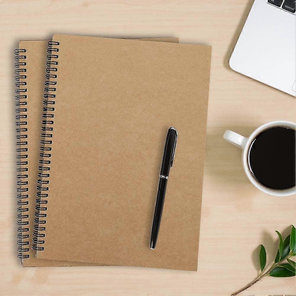 4 Pack A4 Wirebound Notebook, Horizontal Line Paper Notepad, Ruled ...