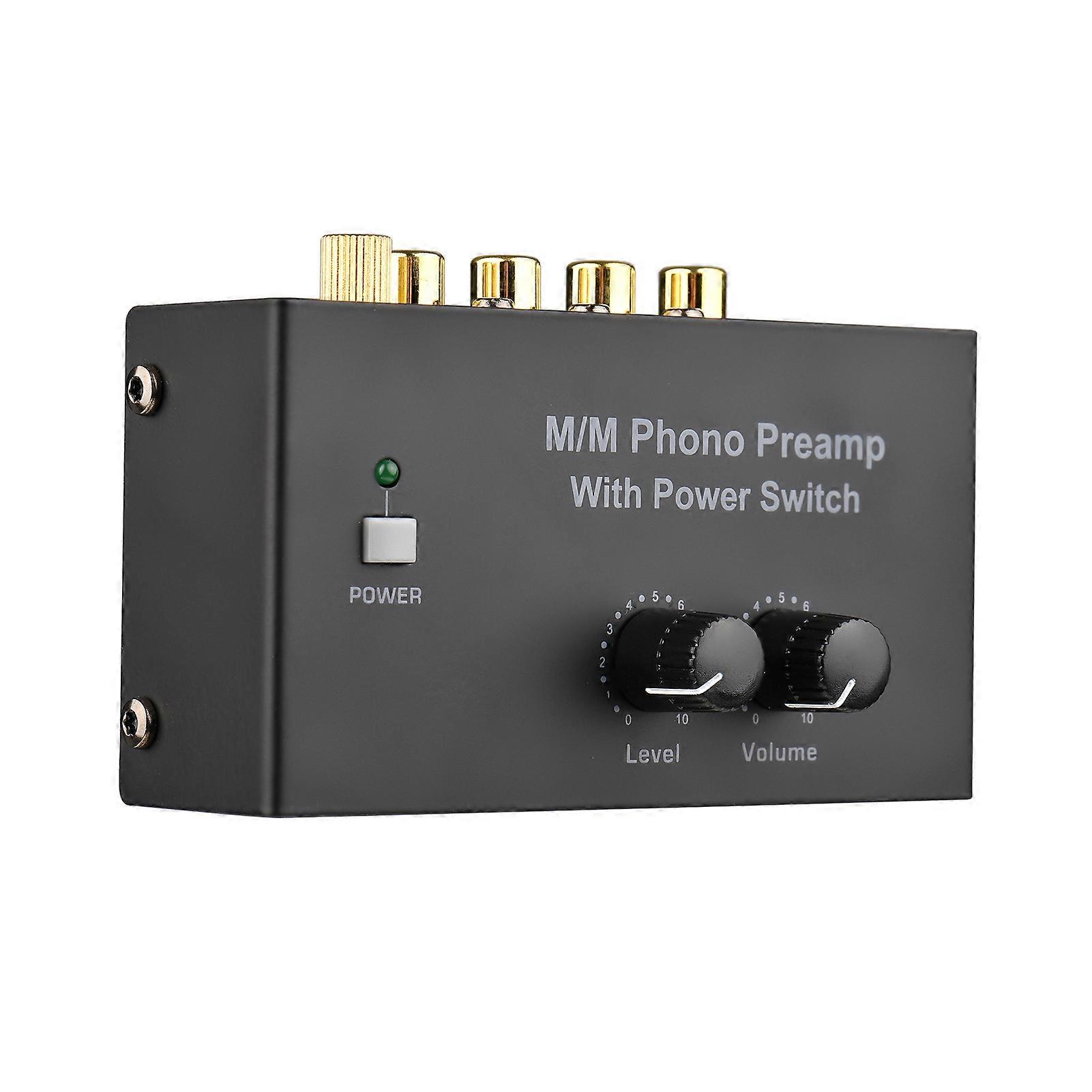 M/M Phono Preamp with Power Switch Ultra-compact Preamplifier with ...