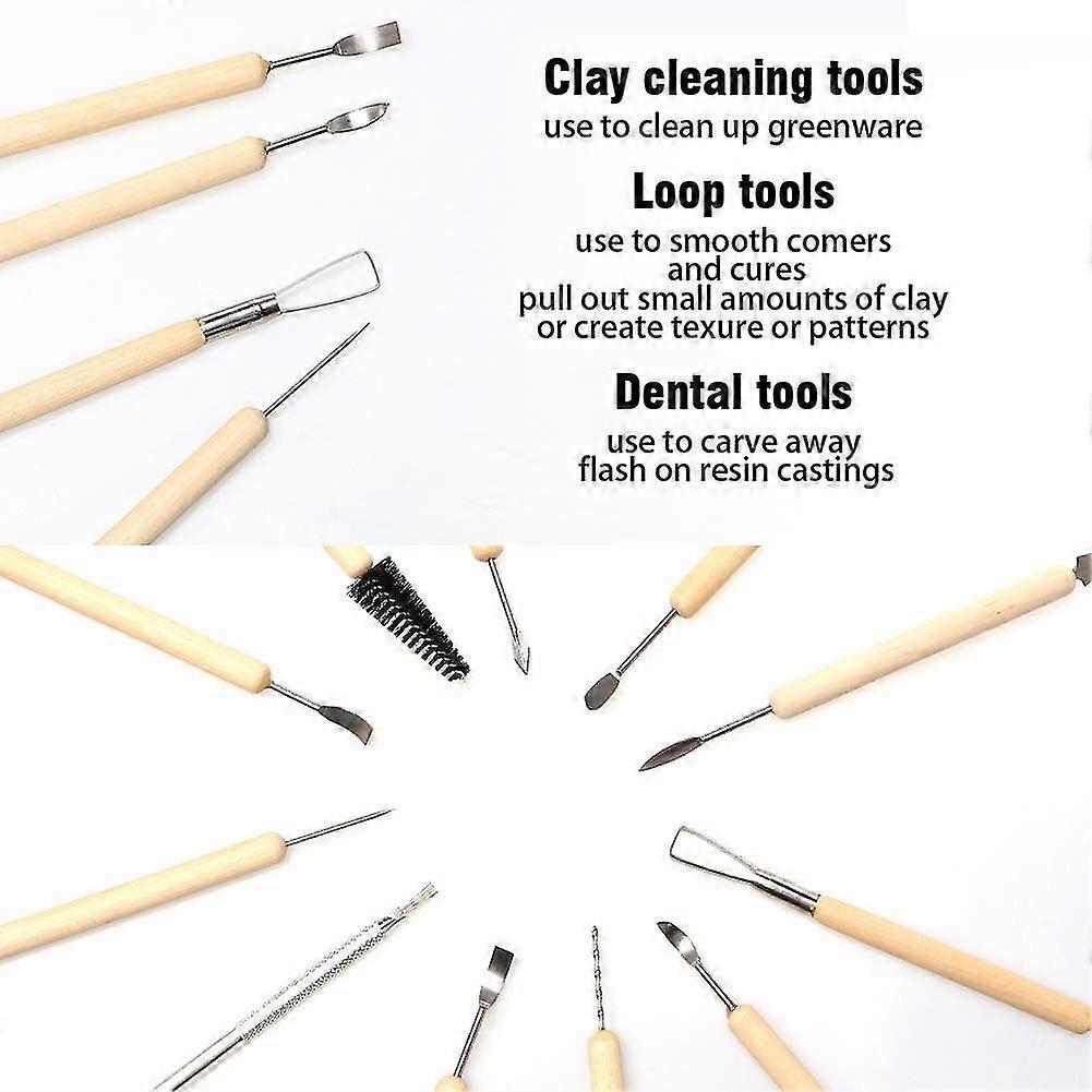 61pcs Ceramic Clay Tools Set Polymer Clay Tools Pottery Tools Set ...