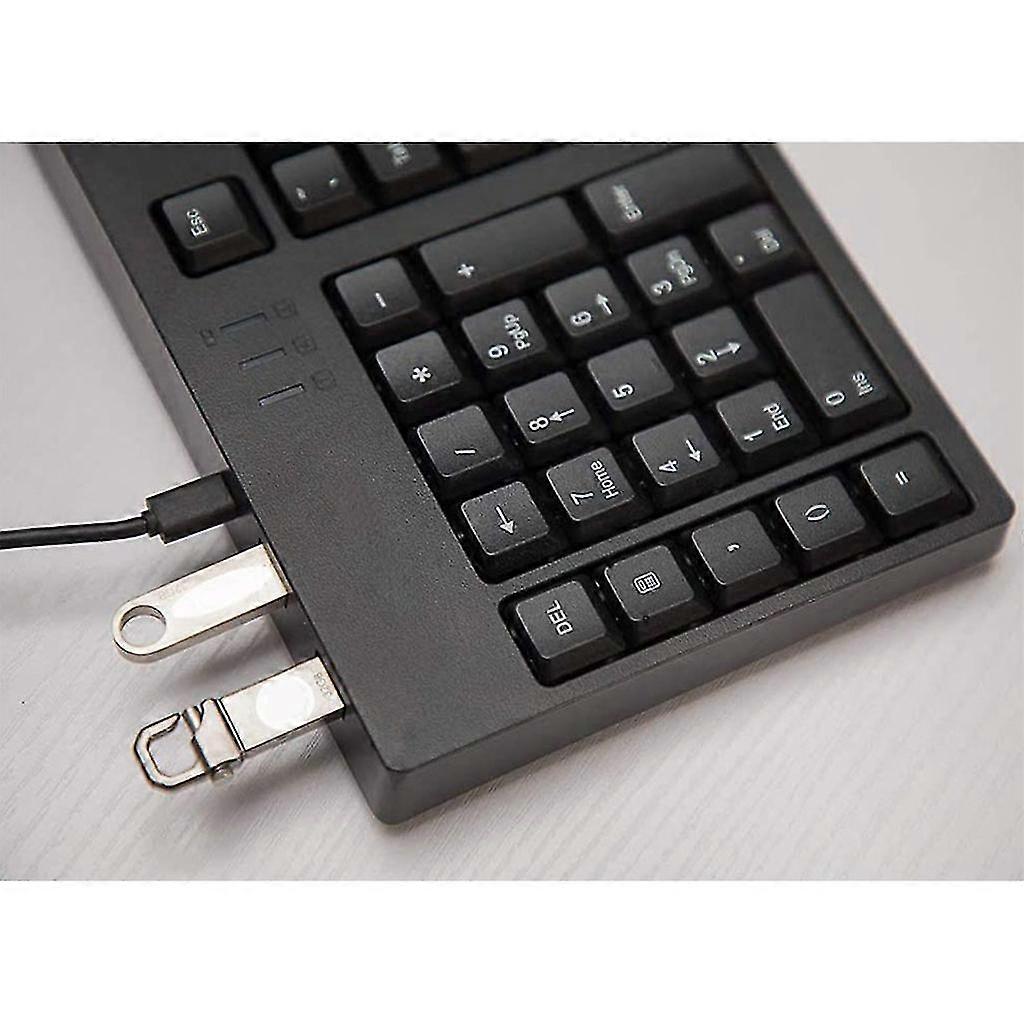 Left Handed Ergonomic Keyboard with Integrated Number Pad and USB ...