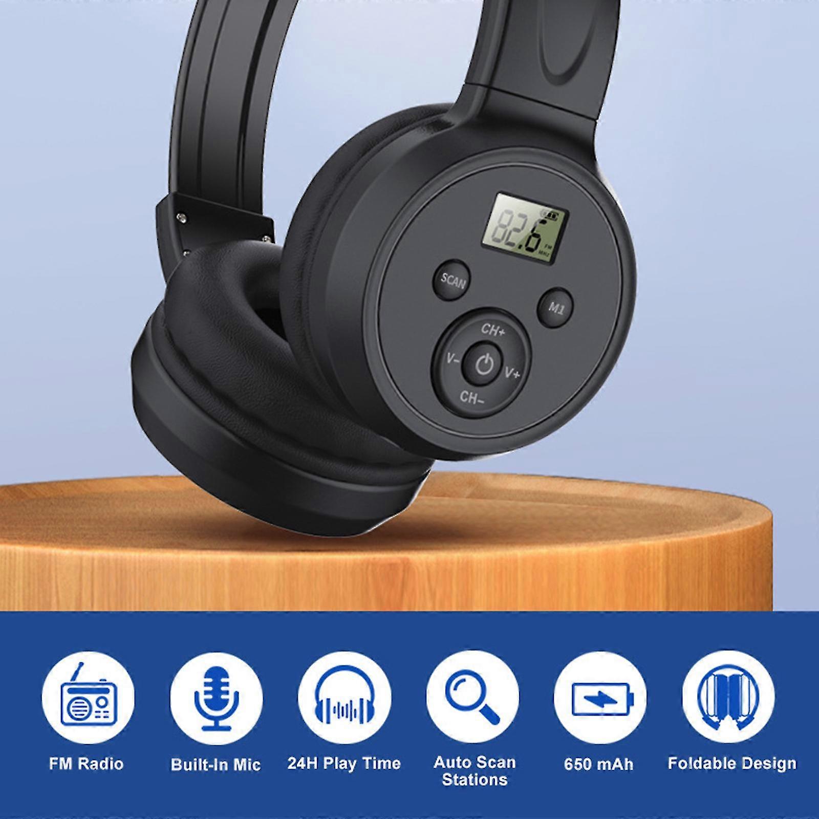 Fm Radio Headphone Best Reception Foldable Fm Headset Radio Fm 50 ...