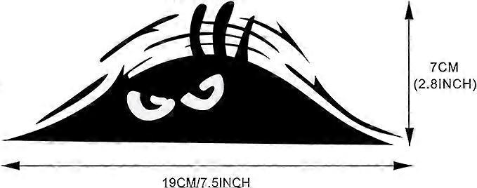 2PCS Peeking Monster Scary Eyes Car Sticker Peeking Elf Car Decal ...