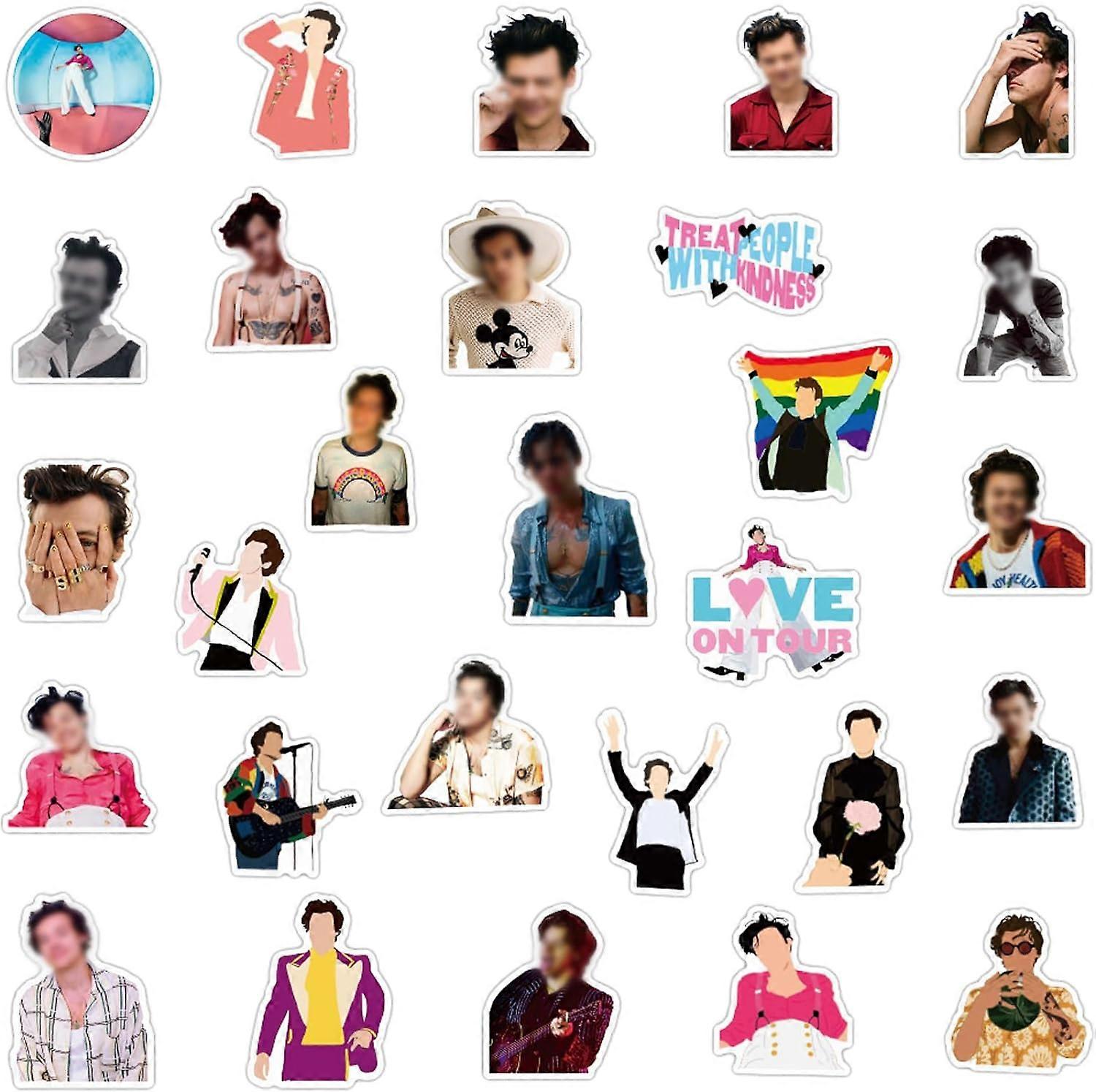 100 Pack Harry Stickers, Waterproof Stickers, Pop Singer Decal, Pop ...