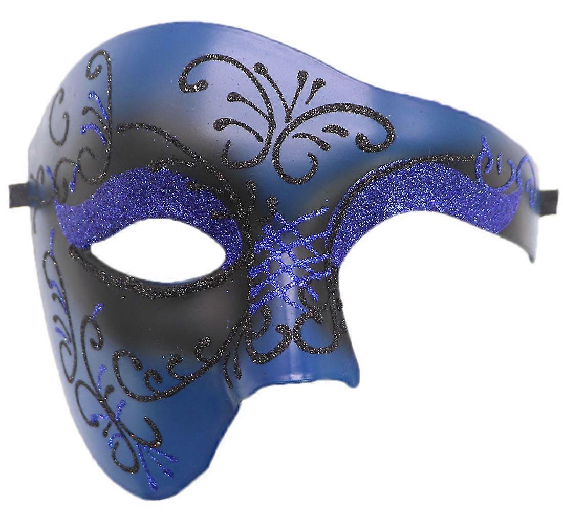 Masquerade Mask Retro Phantom Of The Opera One Eye Half Face Costume ...