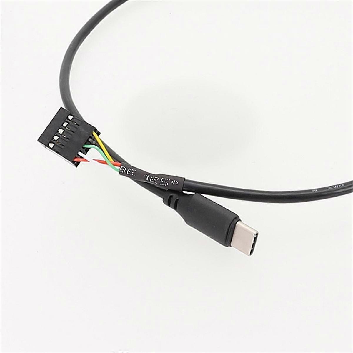 1Pcs USB 9Pin to USB Type C Cable for Computer Motherboard to USBC ...