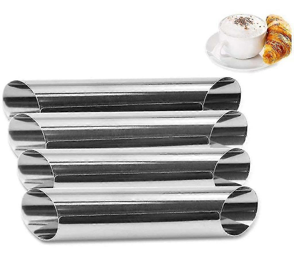 Baking Pan, Set Of 12 Stainless Steel Foam Roll Molds Spiral Horn ...