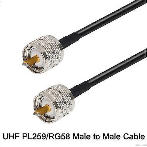 Piece UHF Male PL-259 to UHF Male PL-259 RG58 Coaxial Cable for HAM and ...