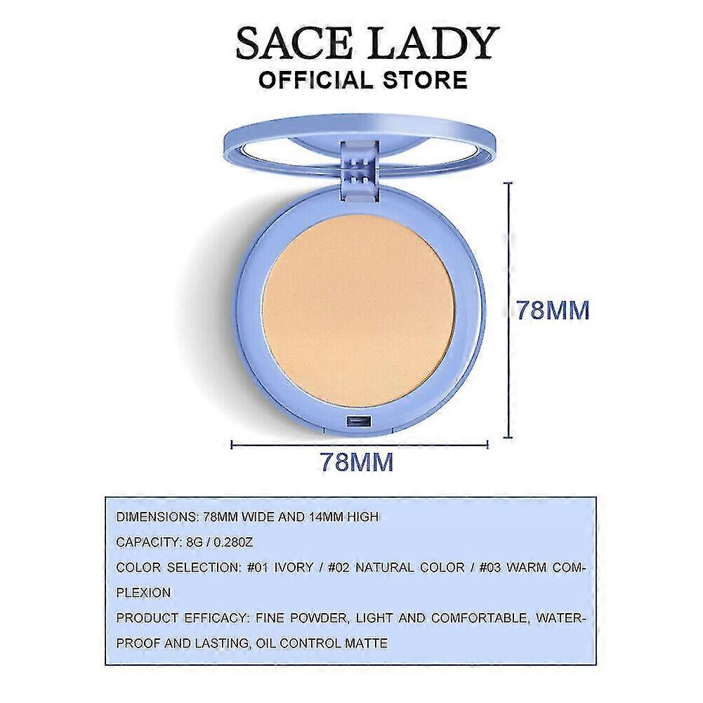 Sace Lady Long Lasting Mist Powder - Natural Pressed Powder Foundation ...