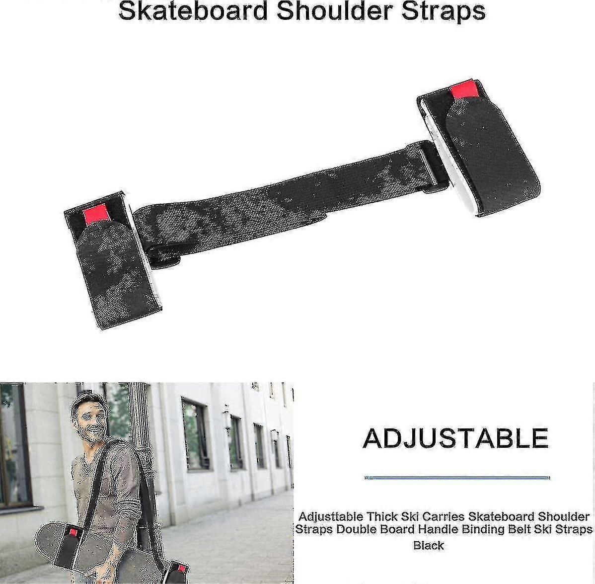 4 Pack Adjustable Ski And Pole Carrier Strap, Shoulder Ski Carrier ...