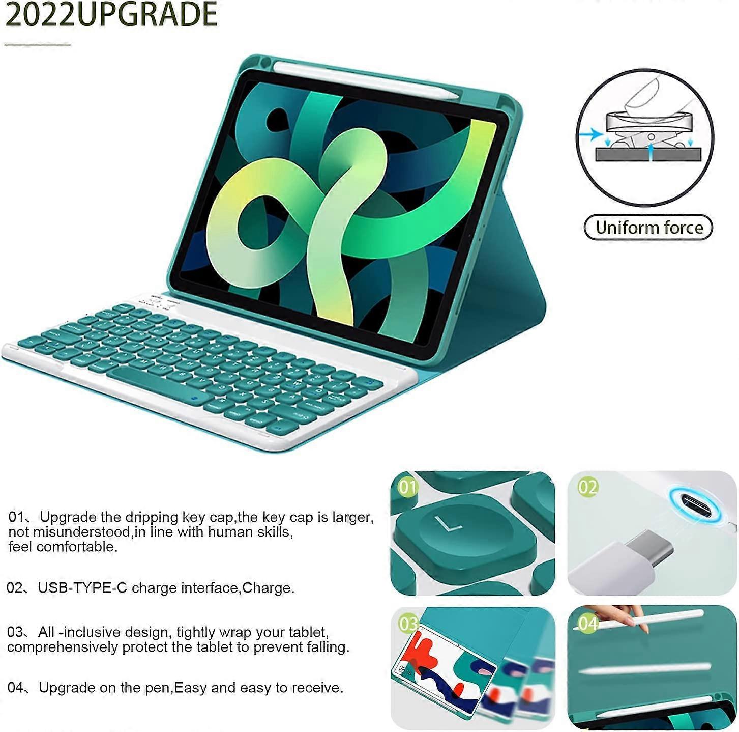 Case Keyboard Compatible with iPad 10.2" 9th Generation Case with ...