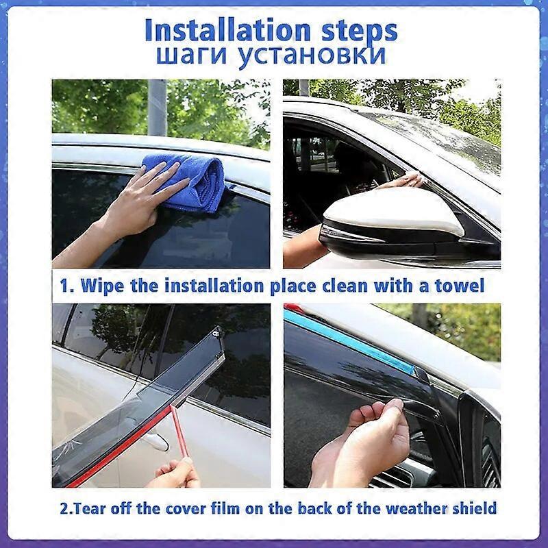 Window Visor Guard for Subaru Outback 2015-2020 Vent Cover Trim Awnings ...