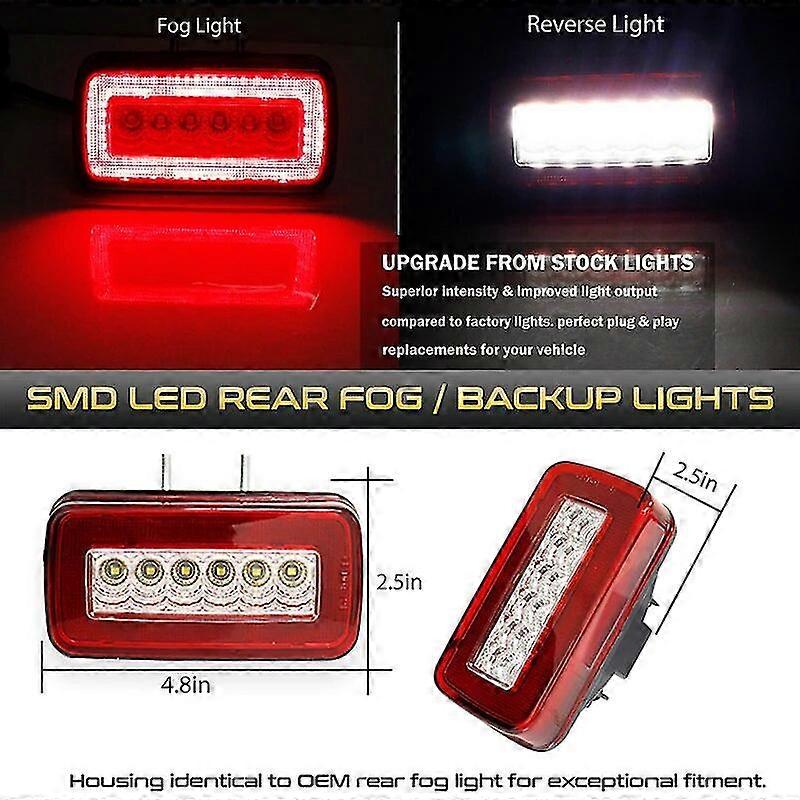 Gtinthebox Rear Bumper LED Tail, Fog Lights Backup Reverse Lights For ...