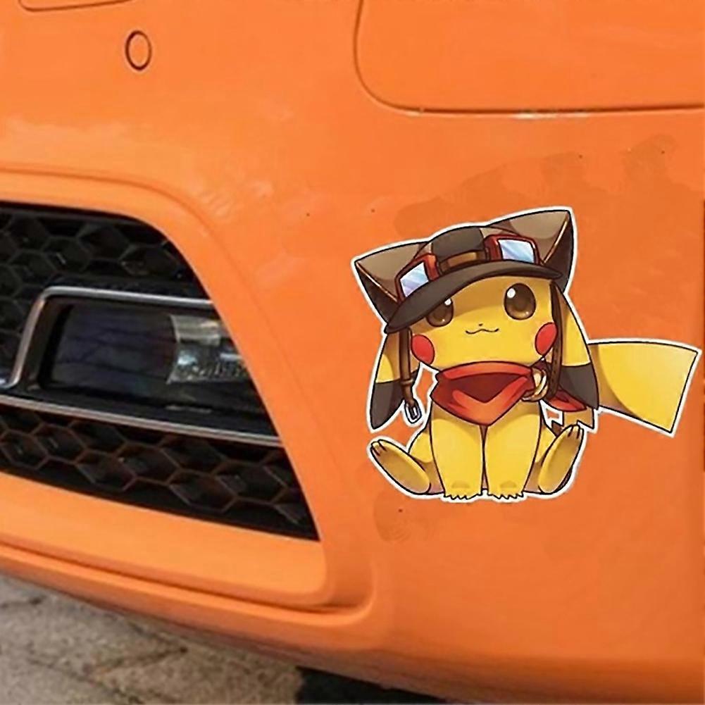 Cute Cartoon Pokemon Pikachu Car-Styling Motorcycle Laptop Sticker ...