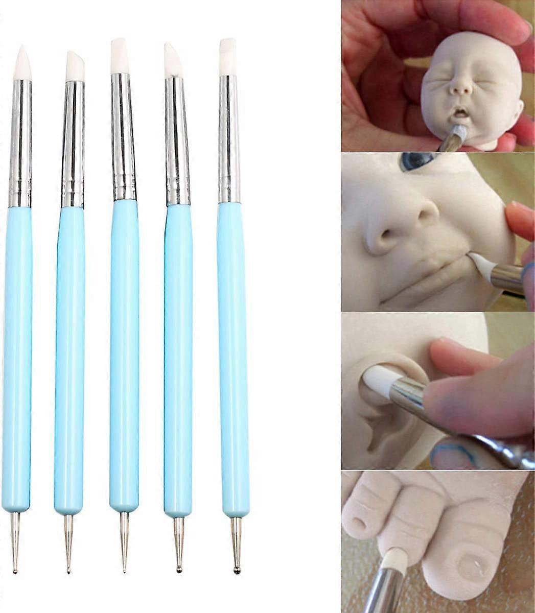 Silicone Dotting Tool, Coloring Brushes Pen for Polymer Clay Pottery ...