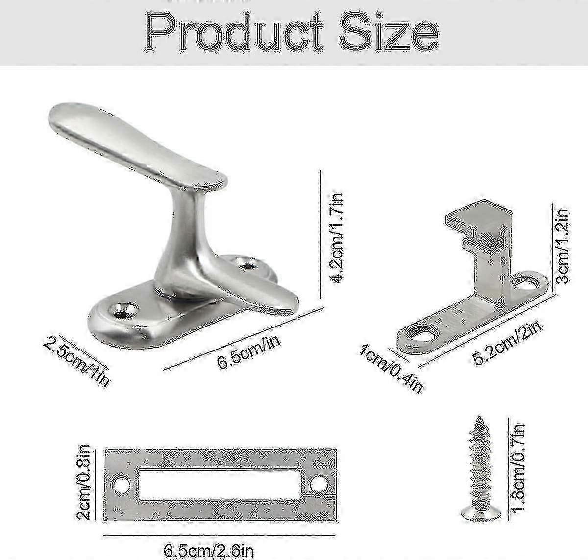 Door Latch Swivel Latch Stainless Steel Look Window - Door Lock ...