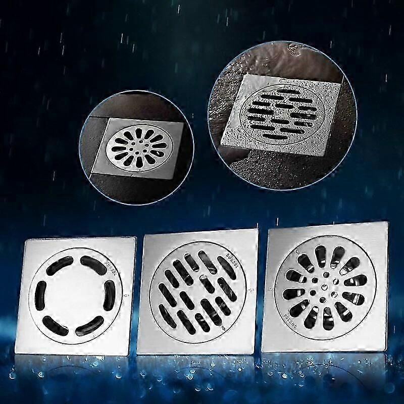 Thick Stainless Steel Floor Siphon Square Anti-odor Square Shower Drain ...