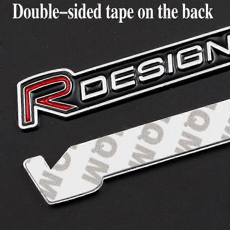 3d Metal R Design Logo Car Rear Trunk Fender Emblem Badge Sticker For ...